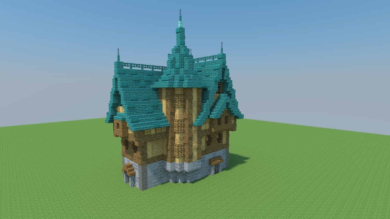 Minecraft timelapse | Simple Medieval House | French Village - YouTube