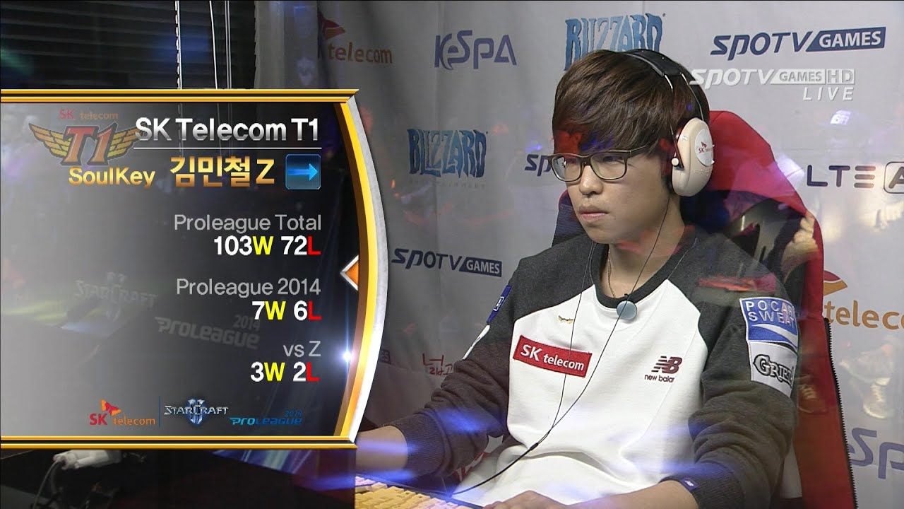 [프로리그2014] 한지원(IM) vs 김민철(SKT1) 3세트 회전목마 -EsportsTV, 프로리그2014 - YouTube