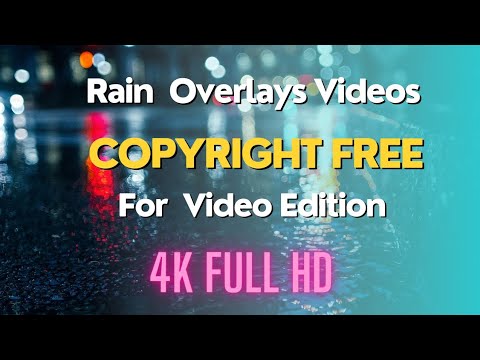 4k full hd copyright free Rain overlays | copyright free | Greenscreen ...