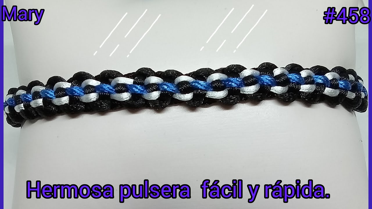PULSERA COLA DE RATA , FÁCIL Y RÁPIDA , PASO A PASO .. - YouTube