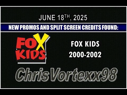 New Promos and Split Screen Credits Foundings: 6-18-2025: Fox Kids 2000-2002 - YouTube