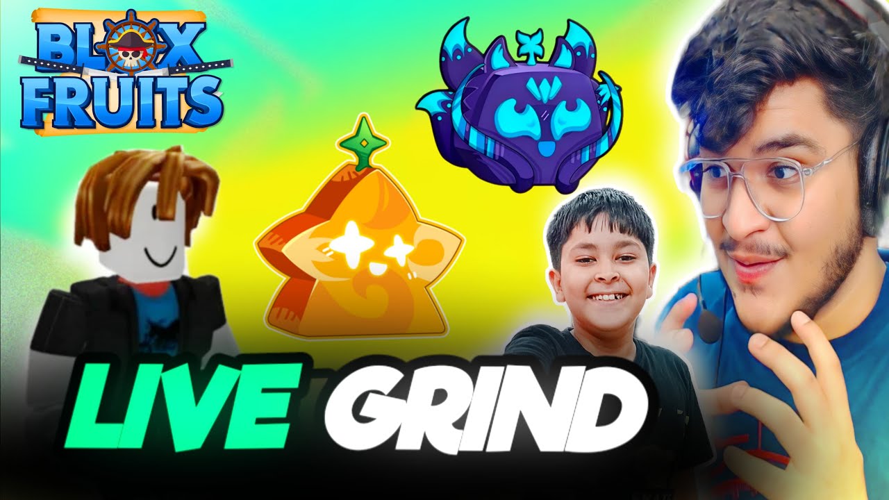 LIVE GRINDING IN BLOX FRUIT | VampFyre Playz - YouTube