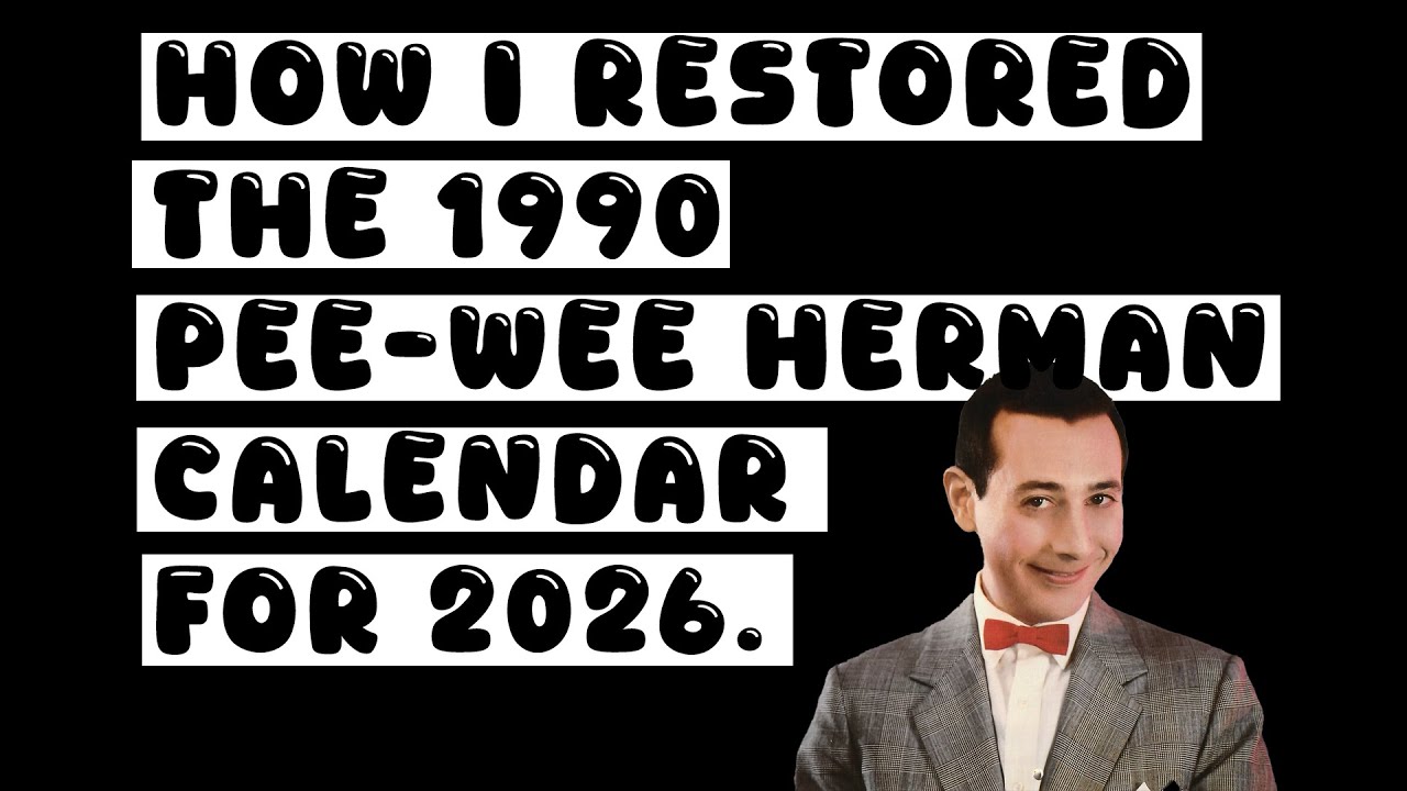 I restored one of my favorite things ever: Pee Wee Herman's 1990 ...