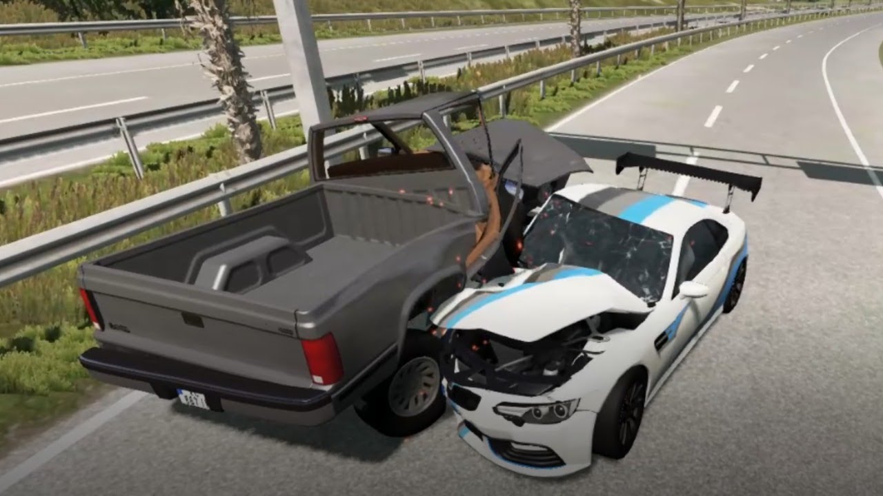 BeamNG - Accidents and Crashes - Traffic Live Stream 1 - YouTube