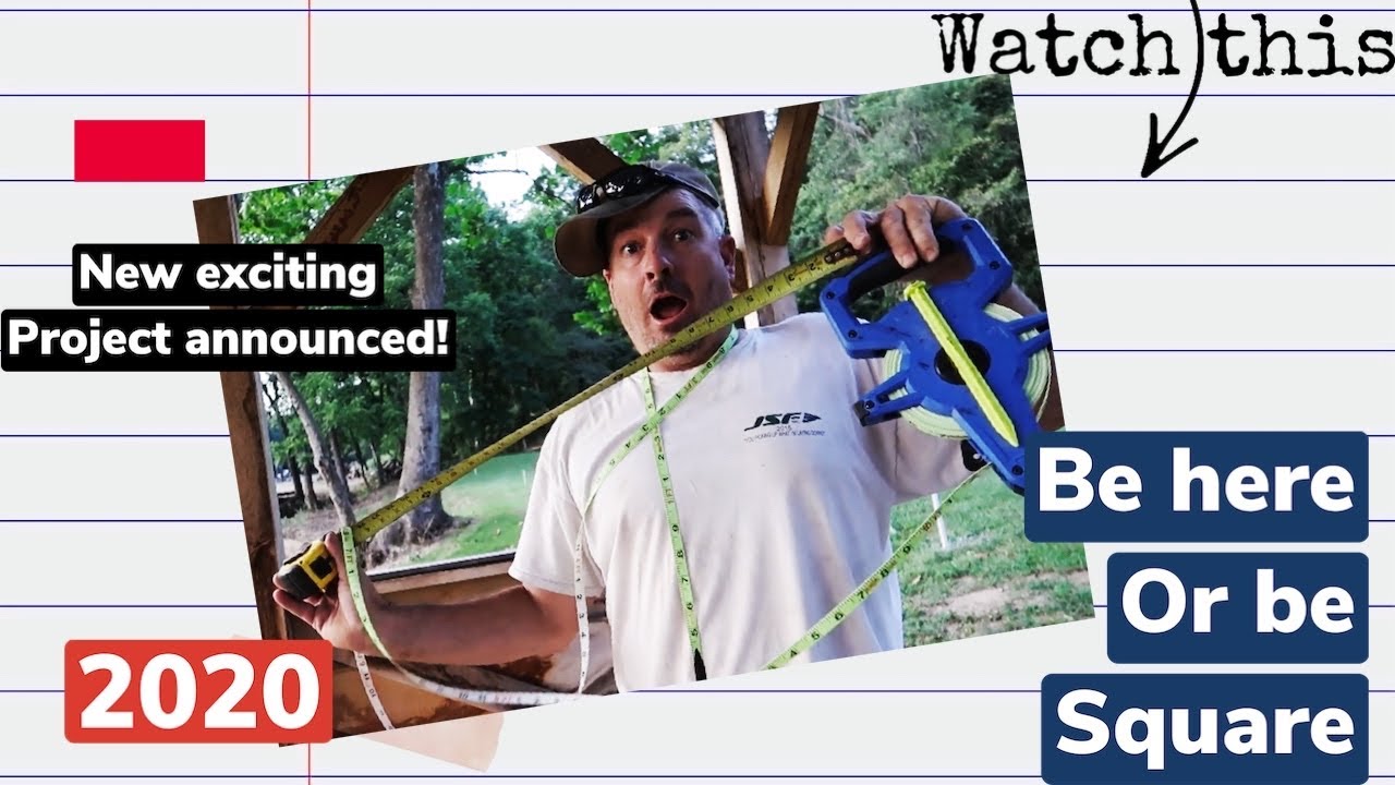 How to square up a building in 2020 - YouTube