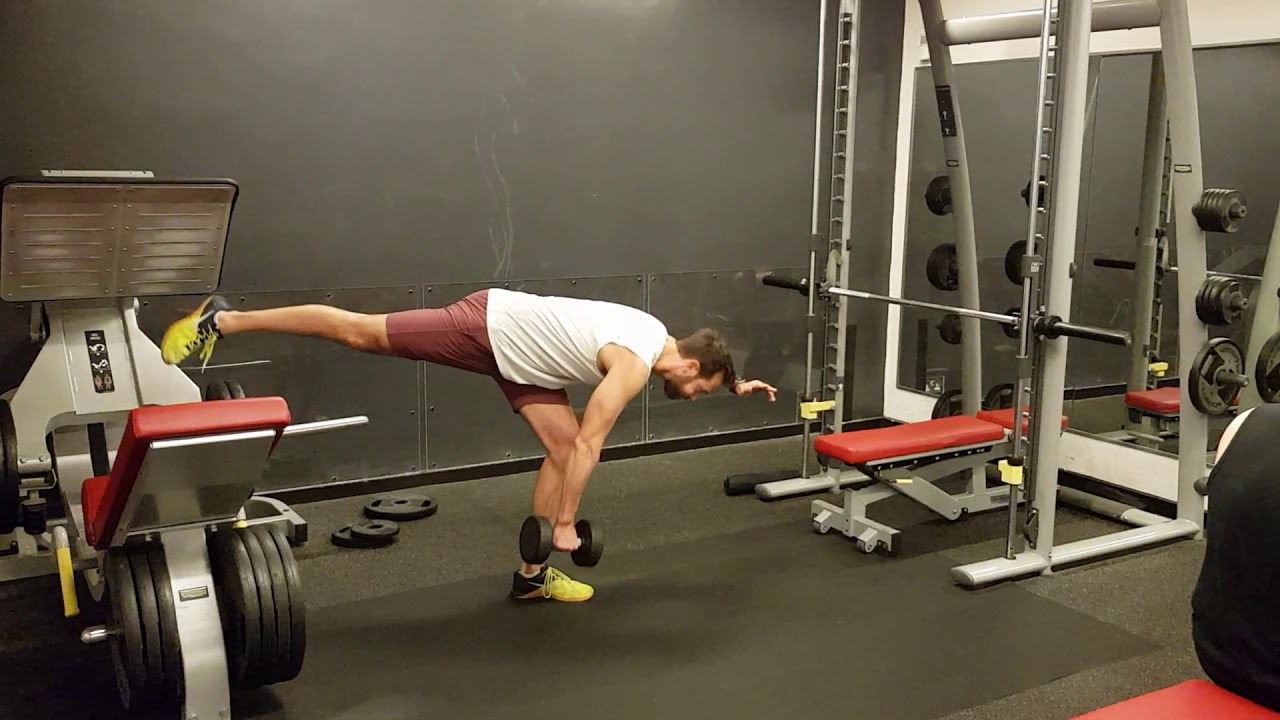 One Arm, One Leg Deadlift - Fitter Confident You - YouTube