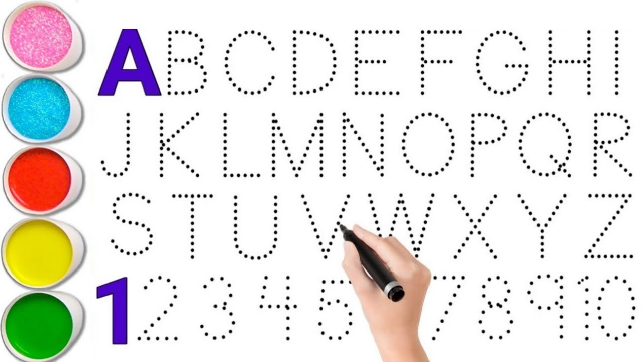 Learn abcd, Alphabets and numbers , counting 123 , How to writing abc ...
