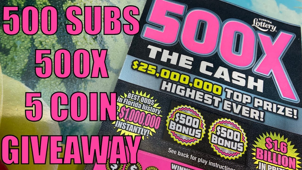 FLORIDA LOTTERY 500X THE CASH $25,000,000 SCRATCH OFF TICKET & CHANEL ...