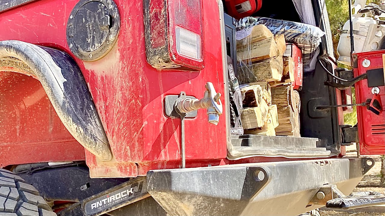 Best Easy Jeep Onboard Water System - YouTube