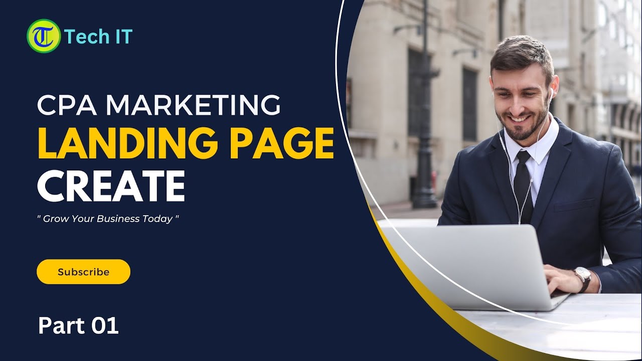 Cpa Offer Landing Page Create / Part 01 - Tech IT - YouTube