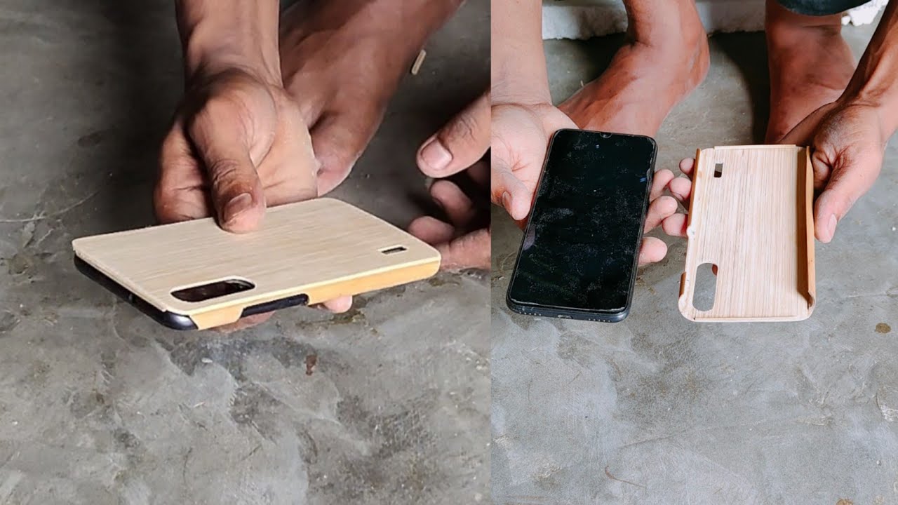 Bamboo Hand made mobile cover. #Bamboo_mobile_cover. - YouTube