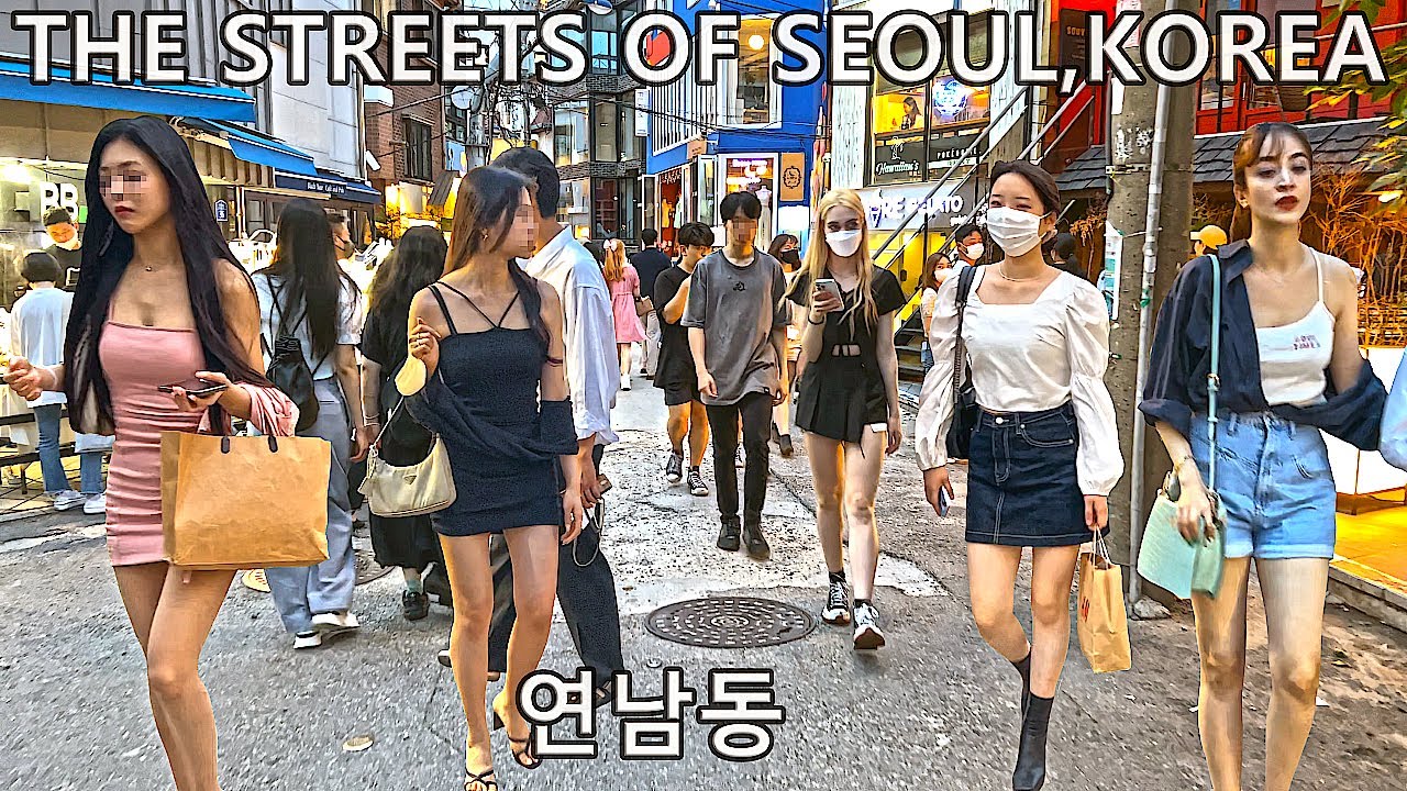 [4K 서울 연남동 거리 😎😎😎]- 주말에 아름다운 연남동 거리를 함께 걸어주세요 😘😘😘이제는 여름이네요 😅😅😅SEOUL ...