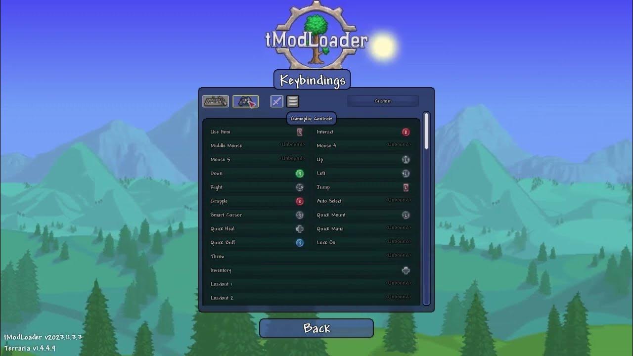 [Controller] My Terraria Calamity Mod key binds. - YouTube