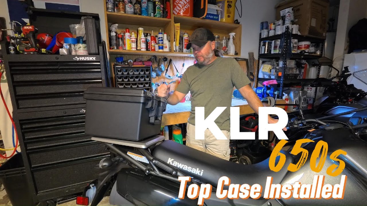KLR650 Easy DIY Top Case -Cheap Amazon Case- (Any Good?) - YouTube