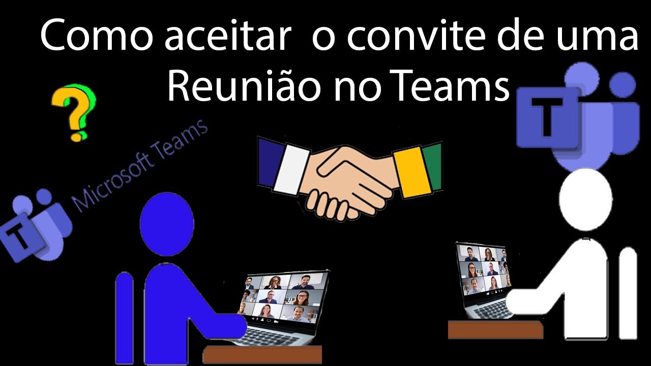Como aceitar um convite para acessar uma reunião no team. - YouTube