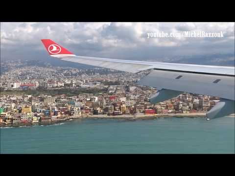 THY - Turkish Airlines A330 TK824 - Landing at Beirut Airport (2019-02-18) (Short Version)