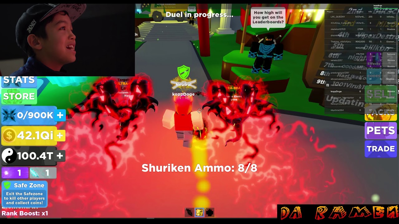 Ninja Legends (Roblox) - ultra Elemental Pets and Shadow Legend Rank ...