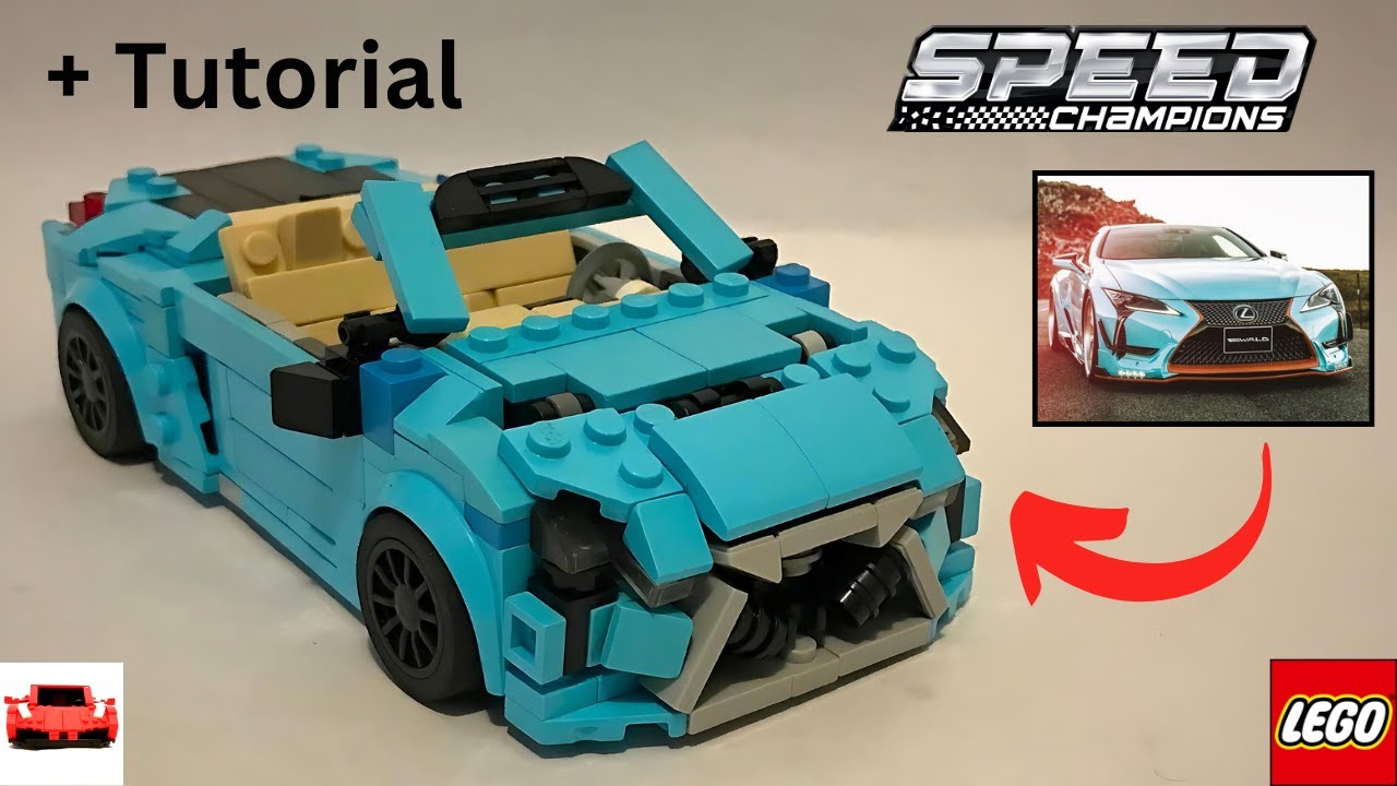 LEGO Lexus LC-500 | Speed Champions MOC | Opening doors | Review ...