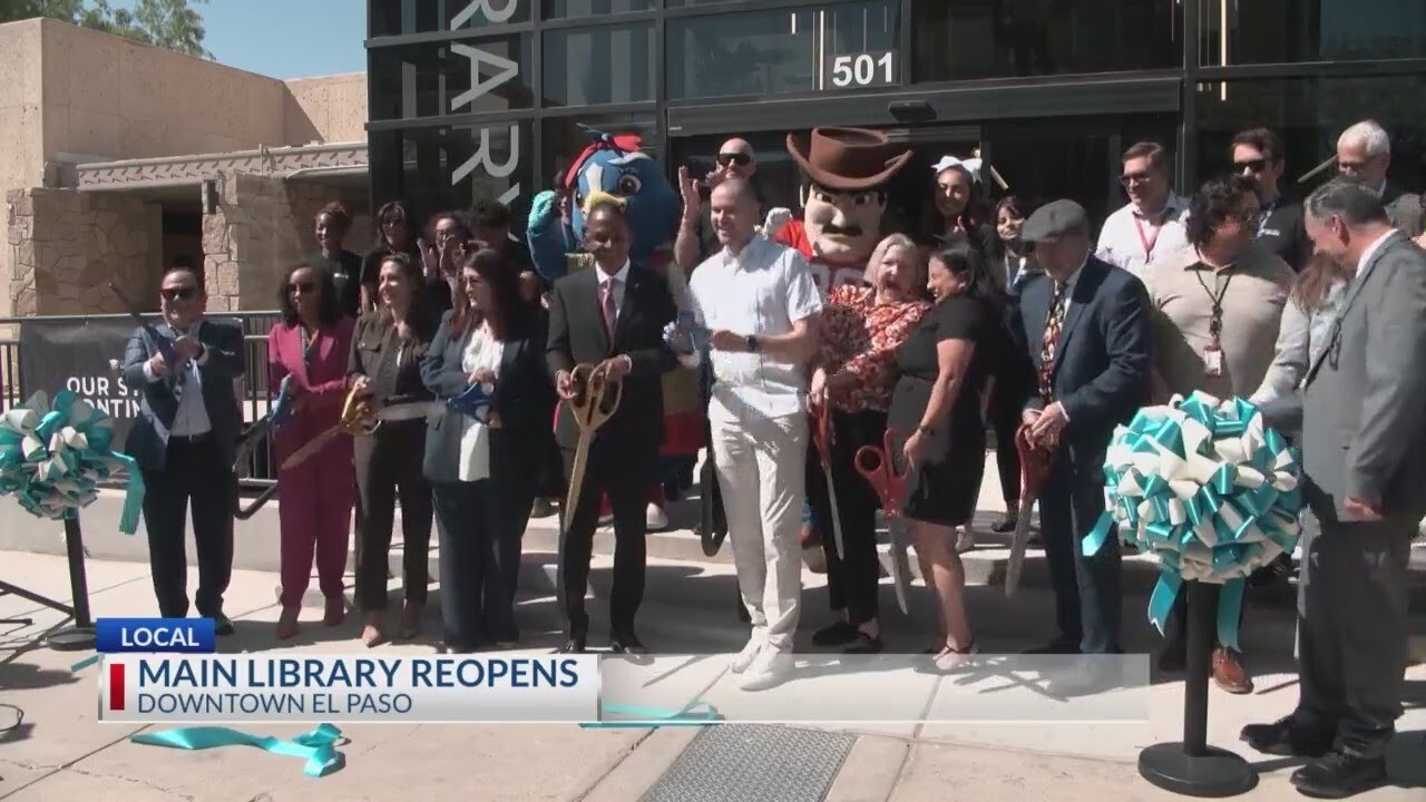 El Paso’s main library reopens after renovations - YouTube
