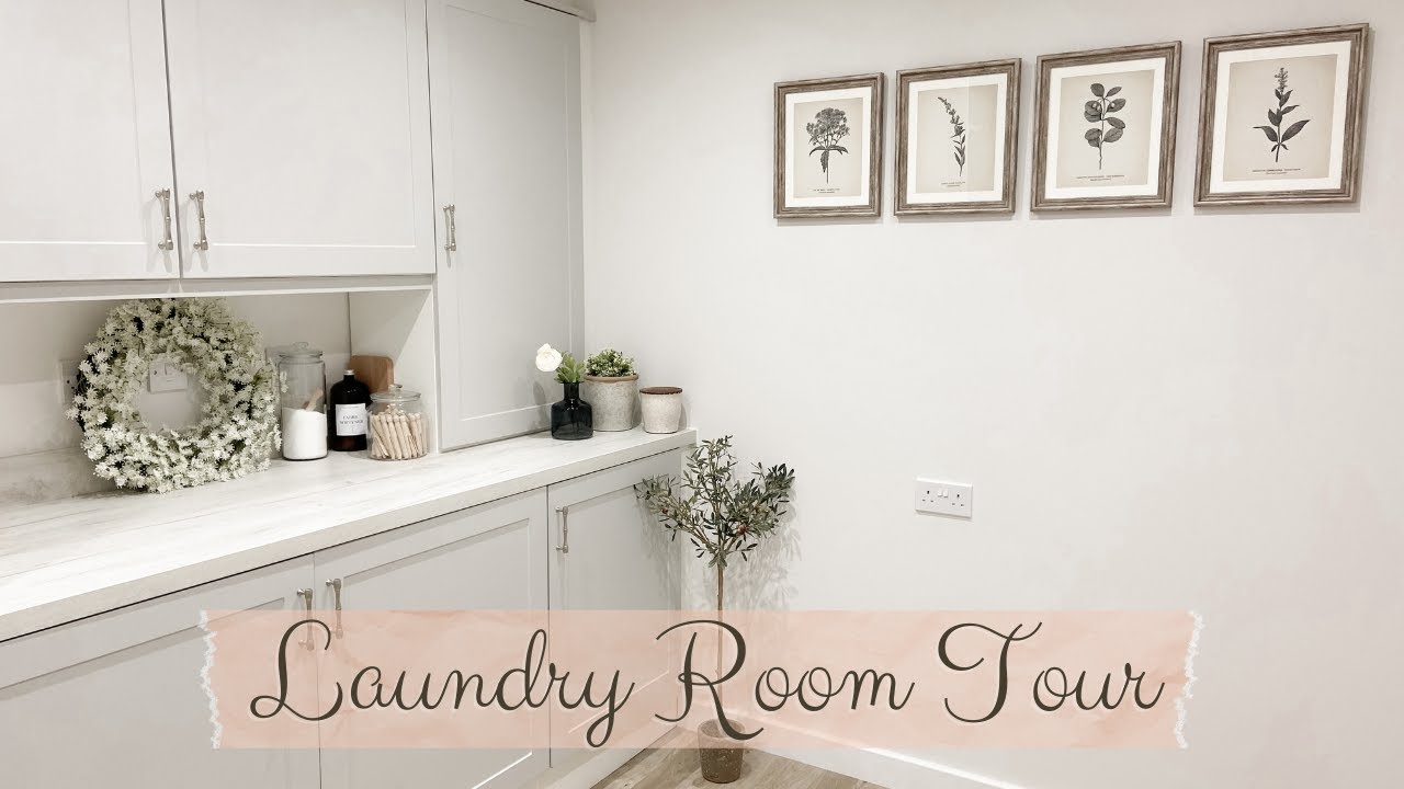 Laundry Room Makeover! Utility Room Tour ~ Laundry Organisation ...