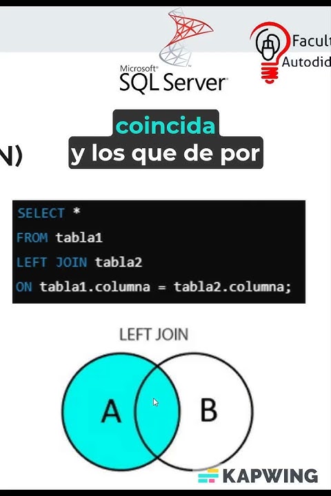 ¿Qué es un LEFT JOIN? #sql #sqlserver #windows - YouTube