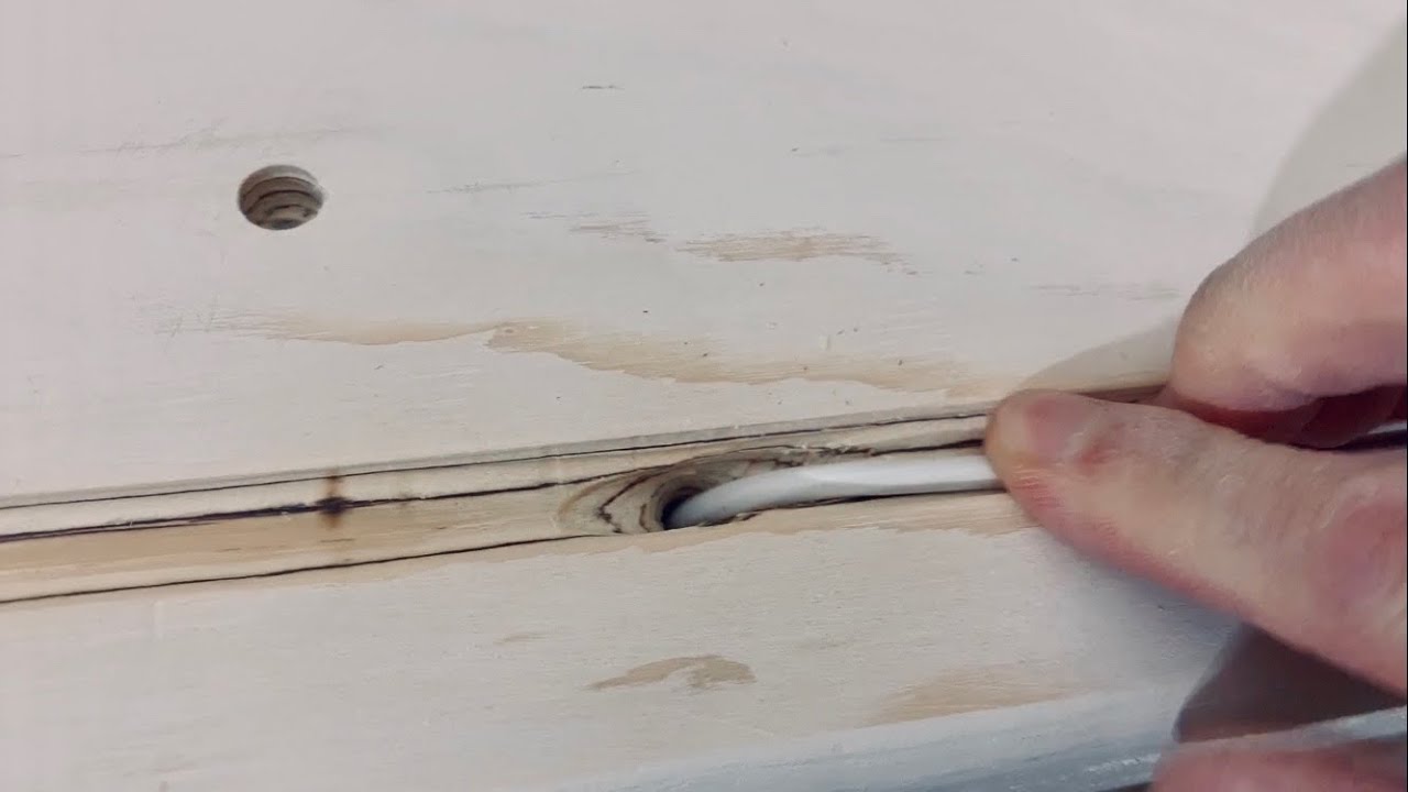 Renovation: cable channel in stringer done. - YouTube