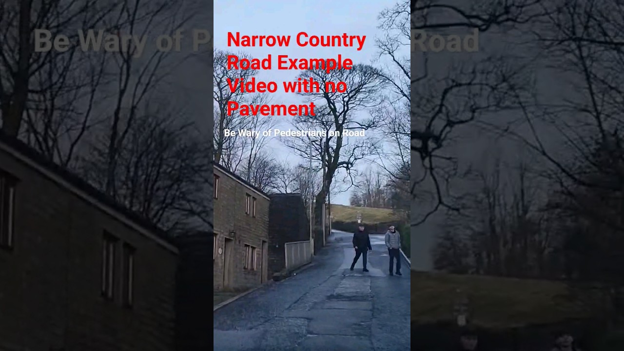 Narrow Country Road Example Video with no Pavement - Be Wary of ...