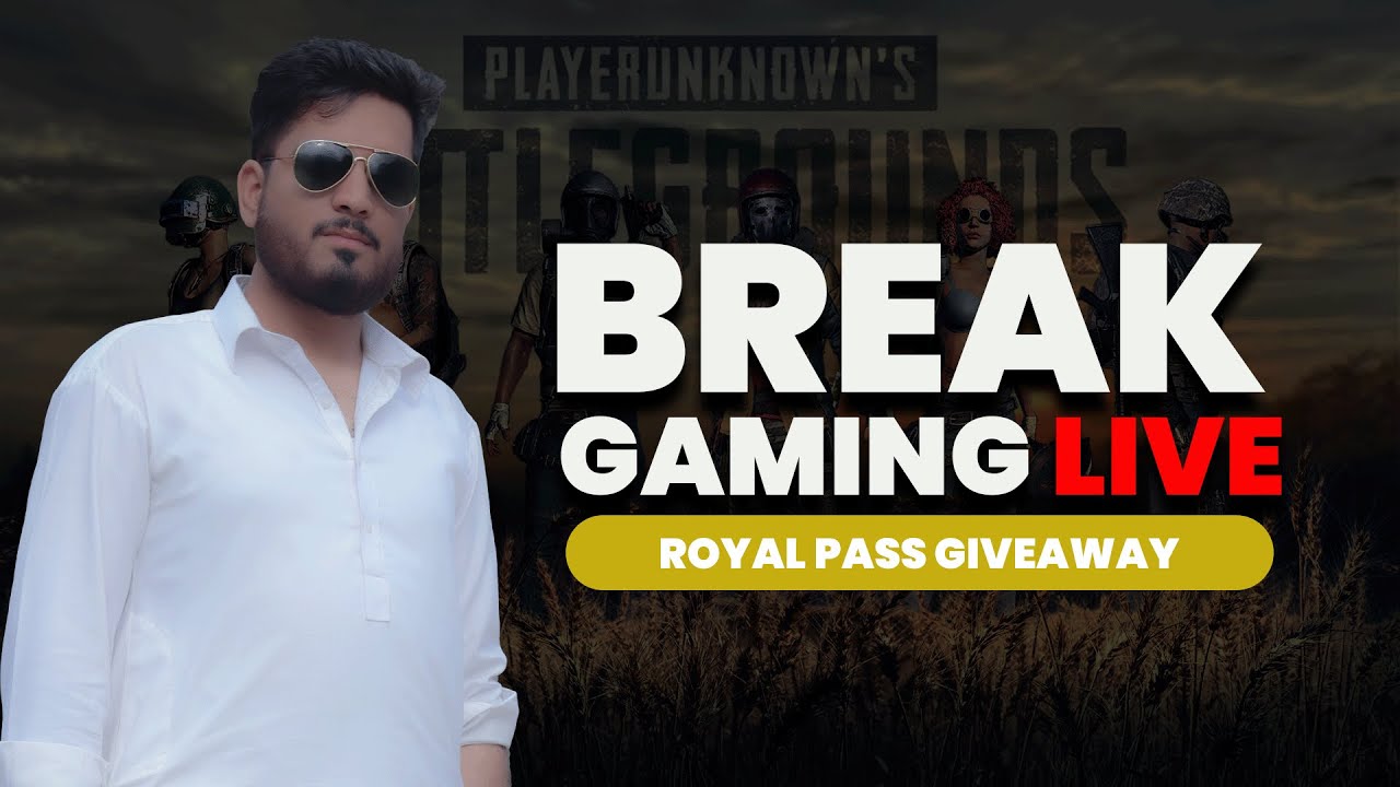 pubg mobile live stream - break gaming live - YouTube