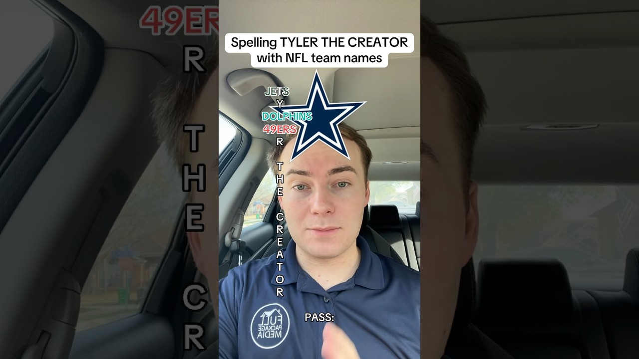 Spelling TYLER THE CREATOR with NFL team names! #nfl #tylerthecreator # ...