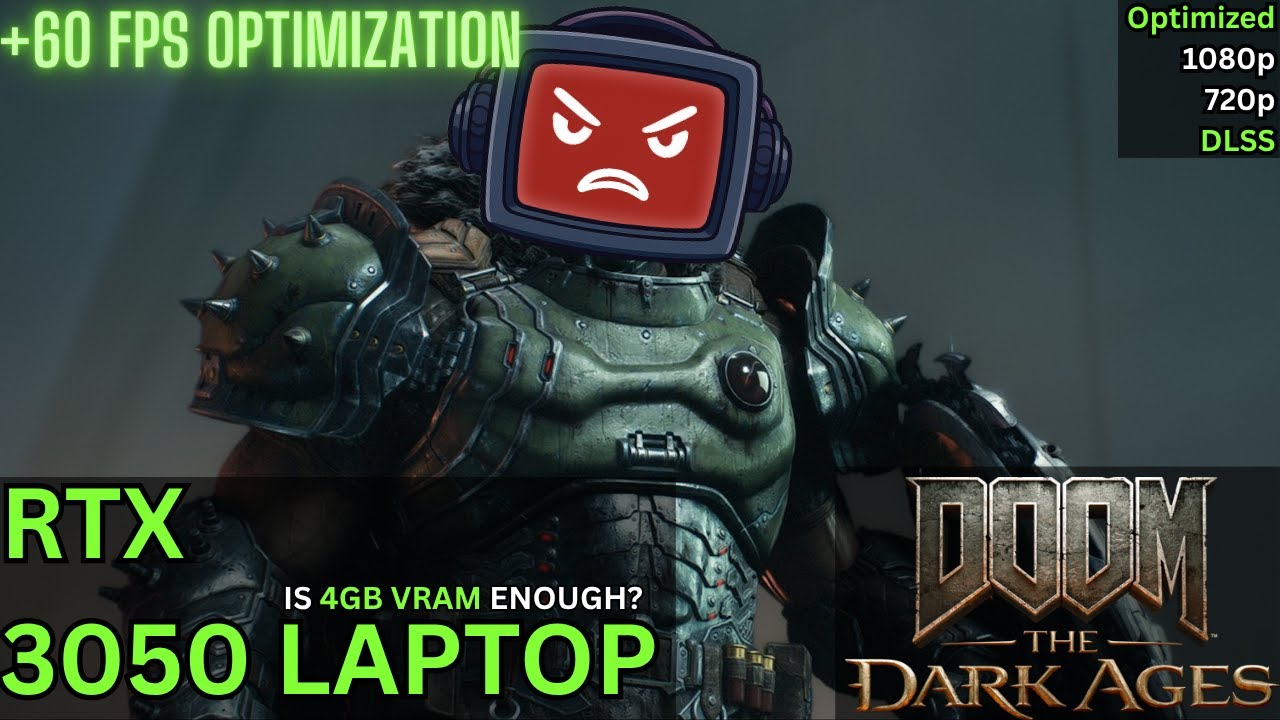Can 4GB VRAM run Doom The Dark Ages? RTX 3050 Laptop | Optimization for ...