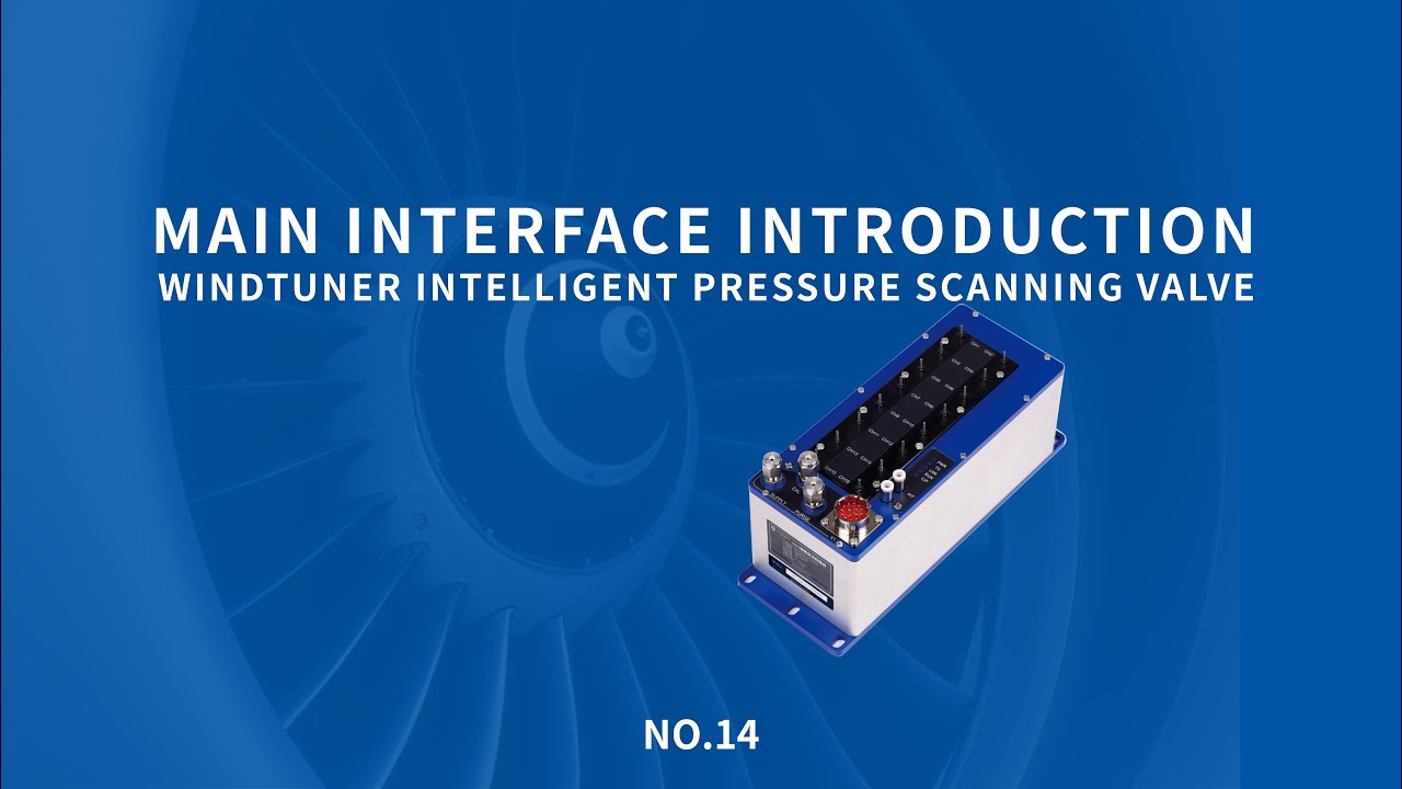 Windtuner Intelligent Pressure Scanning Valve Main interface ...