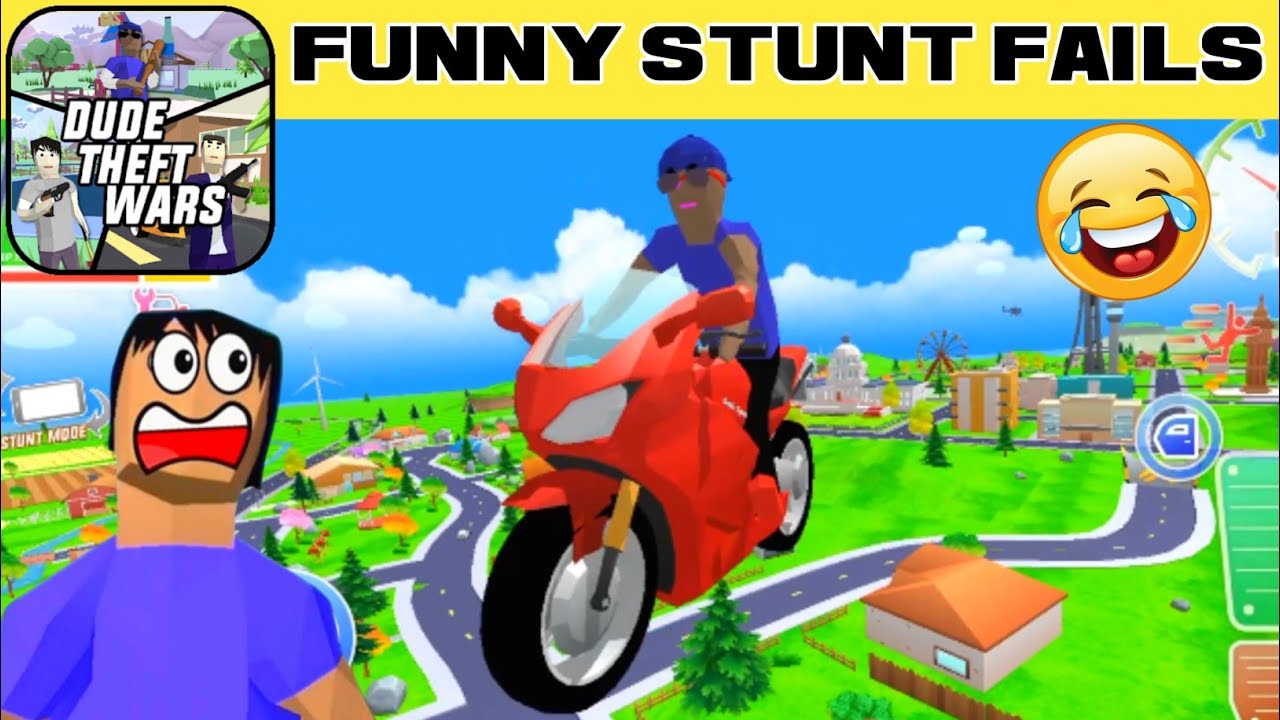 Funny Stunt Fails In Dude Theft Wars | Dude Theft Wars Funny Moments ...