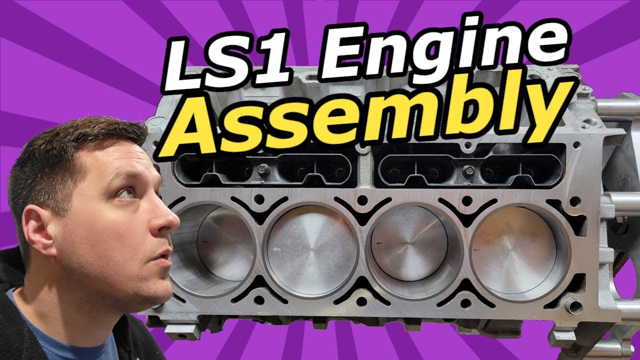 LS1 Assembly - G35 drift car gets its long block! - YouTube