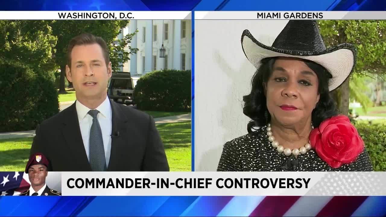 Ross Palombo speaks to US Rep. Frederica Wilson - YouTube
