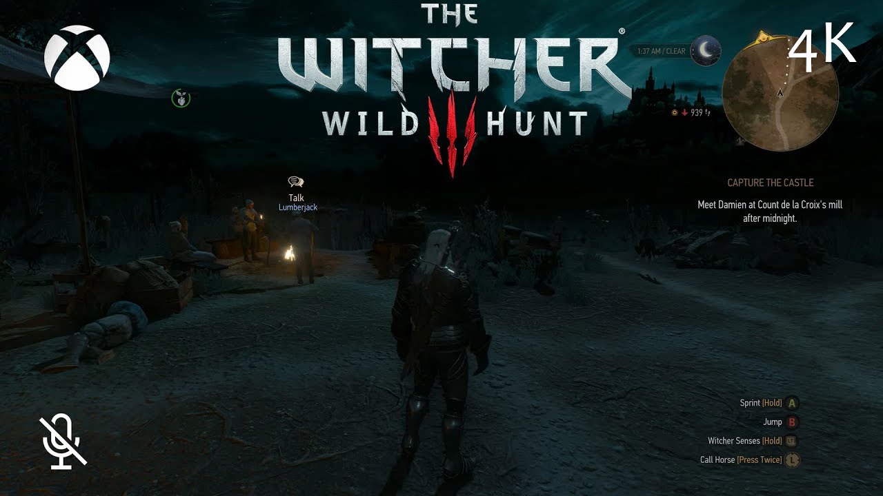 The Witcher 3 Gameplay (4k | Xbox One X) - YouTube