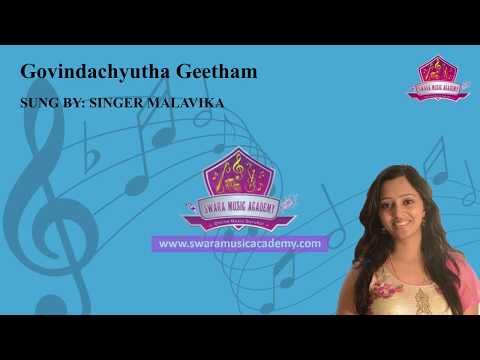 Govindachyutha Geetham | Shankarabharana Ragam | Singer Malavika | Swara Music Academy