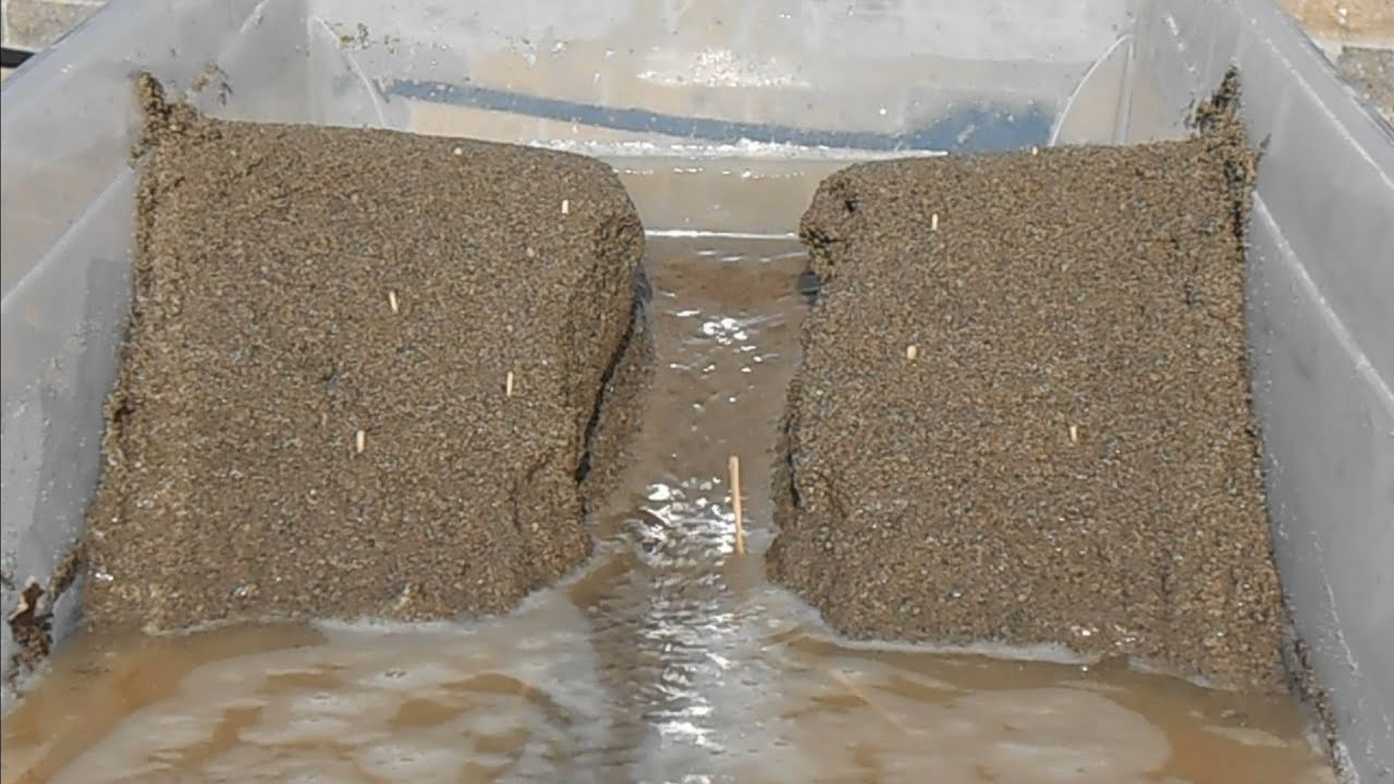 Tabletop Dam Breach Demo - YouTube