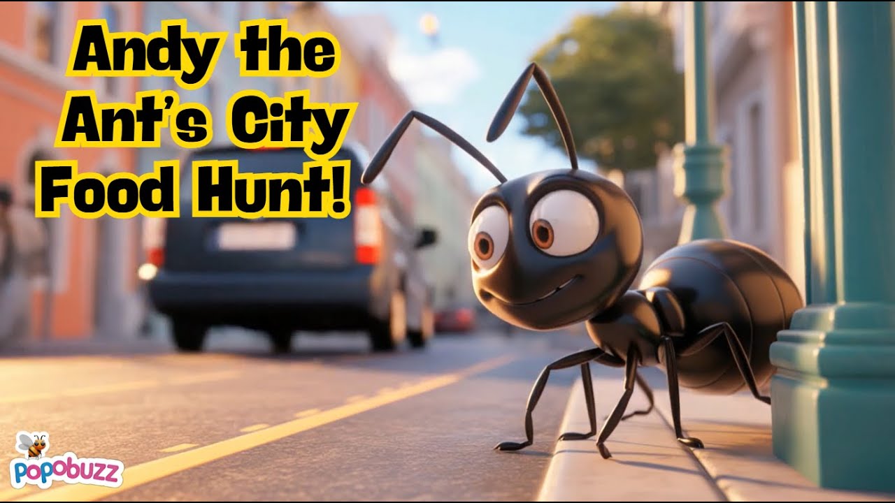 Andy the Ant’s City Food Hunt! Fun & Moral Rhyme for Kids - YouTube