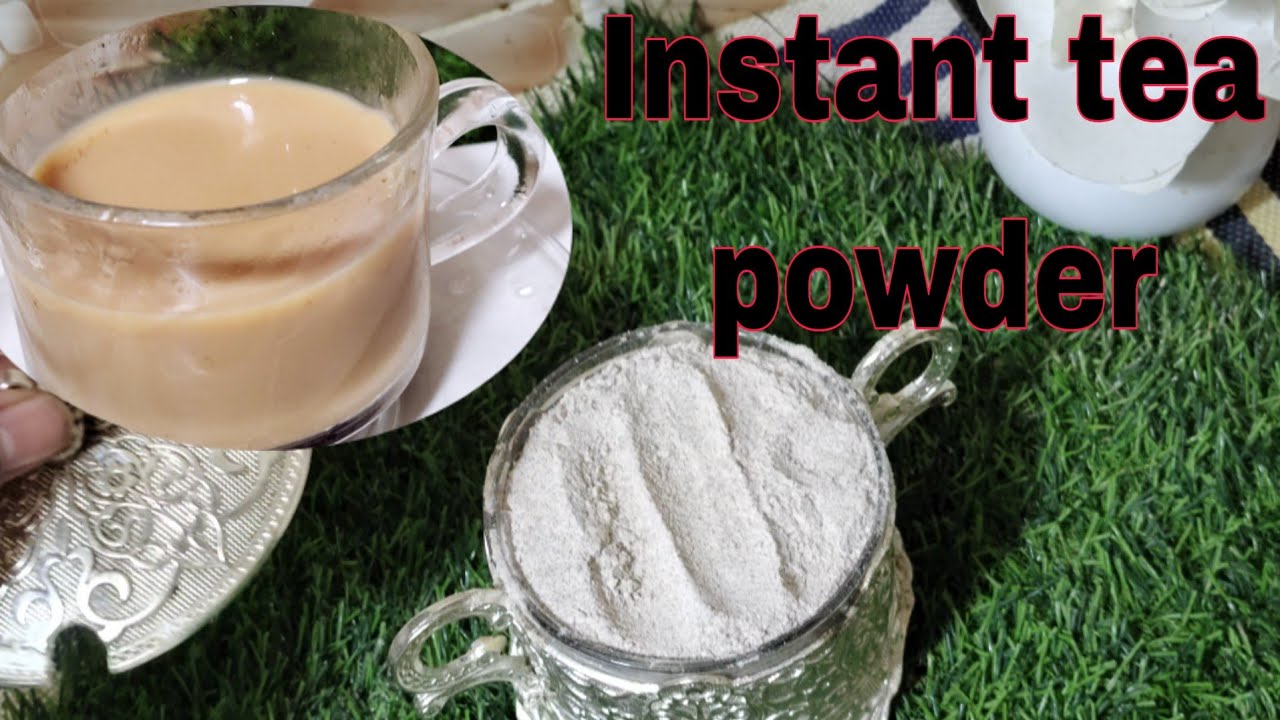 Instant tea power. just add hot water, redy to drink tea in 1 minit... - YouTube