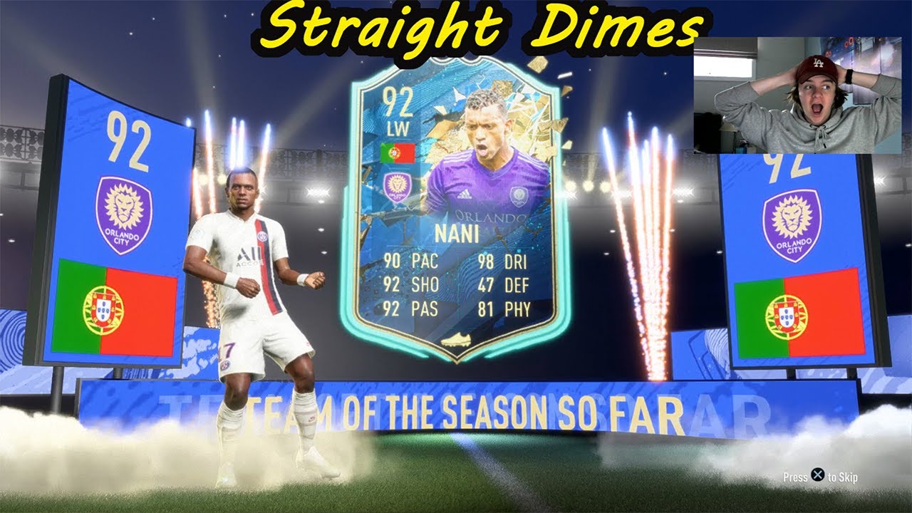 INSANE TOTS NANI SBC + 1 MILLION COIN CARD PACKED! - FIFA 20 - YouTube