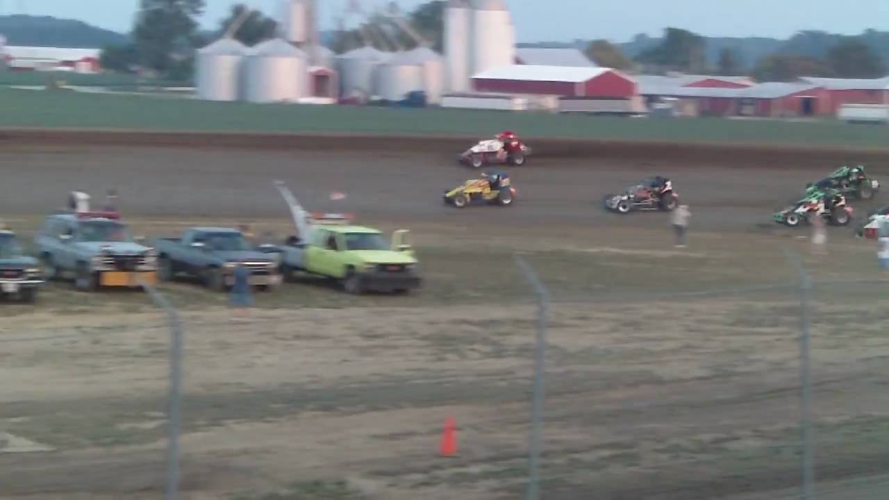 Johnny Beaber at the Jack Hewitt Classic at Waynesfield Speedway 8-15 ...