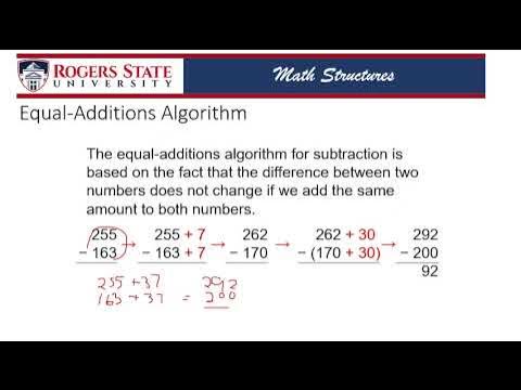 3 7 Subtraction Algorithms - YouTube