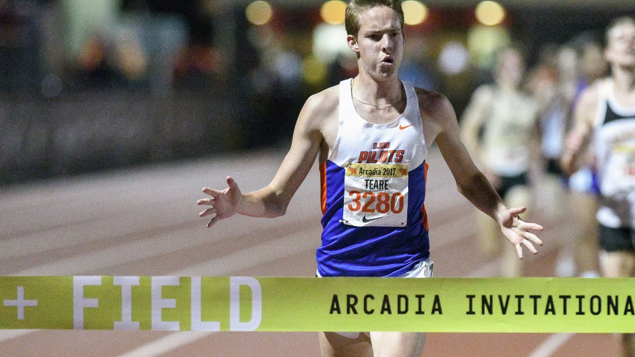 Boys 3200m Invitational - Arcadia Invitational 2017 [Full Race] - YouTube