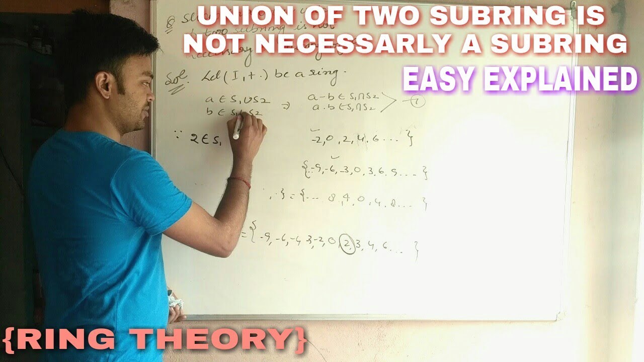 IS UNION OF TWO SUBRING IS A SUBRING 🔥🔥 - YouTube