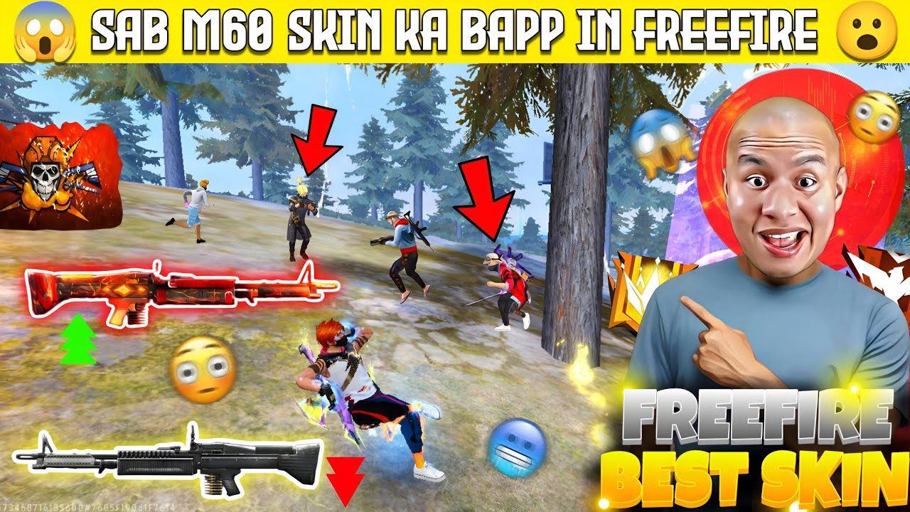 😱 SAB M60 SKIN KA BAPP IN FREEFIRE 😮 | New Freefire funny video - YouTube