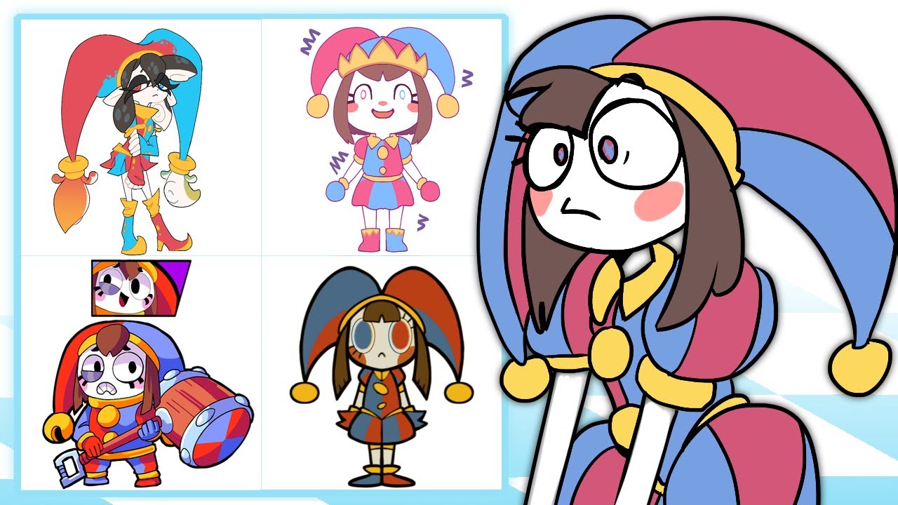Drawing POMNI In Different Styles [Part 2] (The Amazing Digital Circus ...
