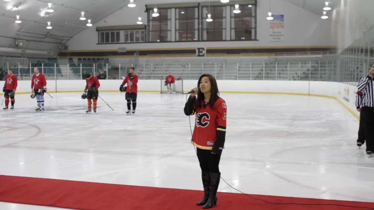 CAHL.ca - Heather Liscano - Calgary Flames Anthem Singer - Calgary ...