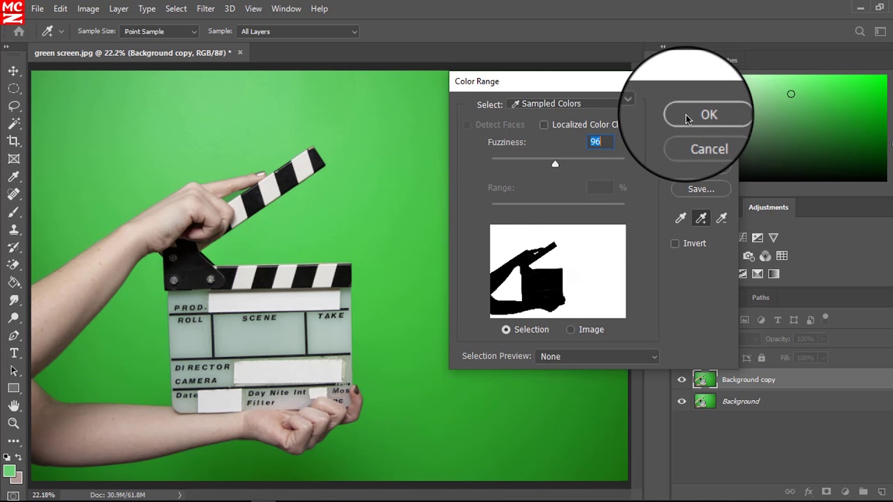 Chroma Keying in Photoshop | Remove Background In A Minute | Tutorial ...