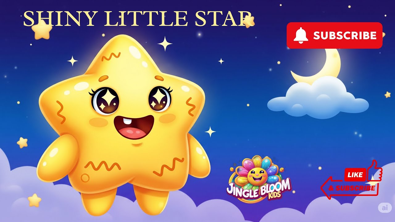 SHINY LITTLE STAR | NURSERY RHYMES FOR TODDLERS | KIDS RHYMES IN ...