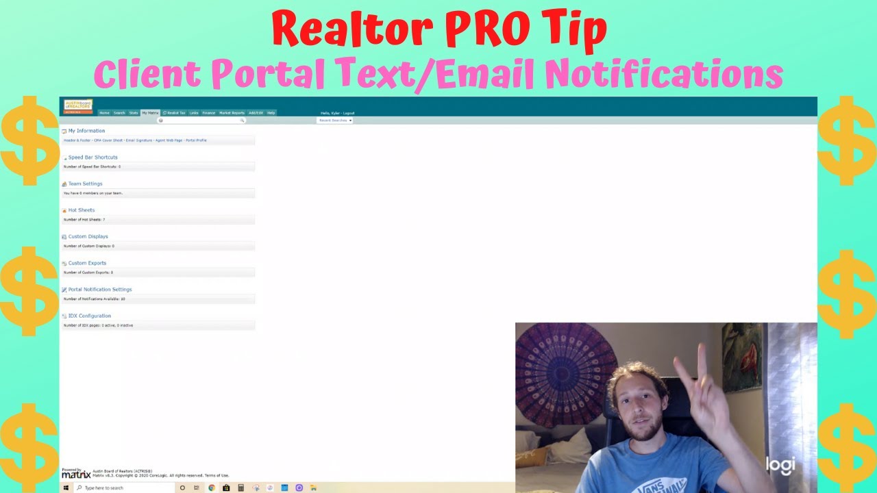 Realtor Success: How to set up client portal notifications (Matrix MLS ...